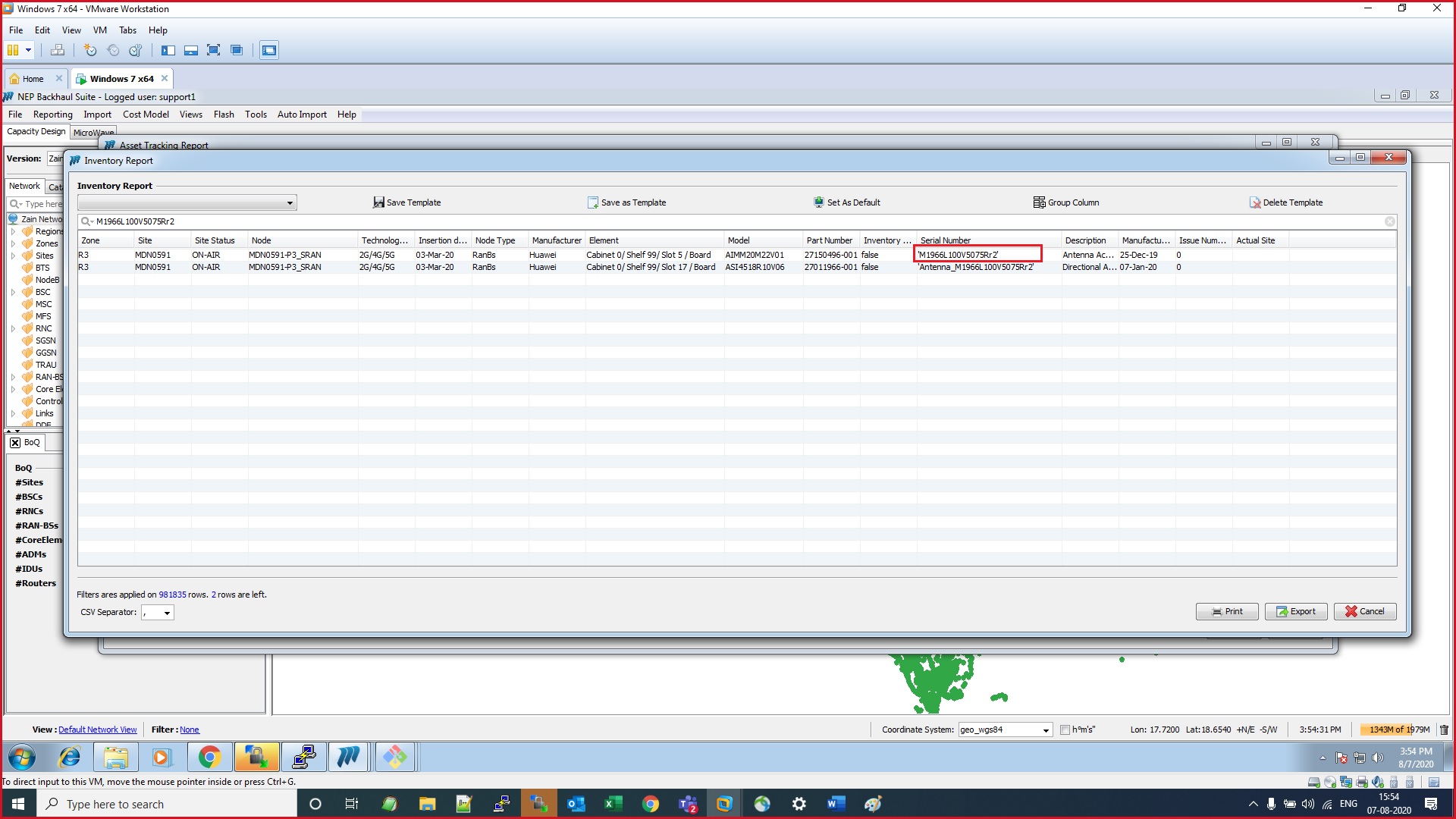 [ZK-26] Some SNs are showing decommissioned in NEP report - Mobinets-JIRA